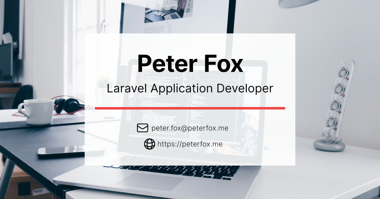 Laravel Application Developer - Peter Fox